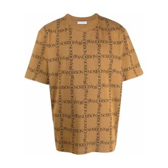J.W.Anderson Logo Oversize T-Shirt - - Tops - Herren - Braun - S