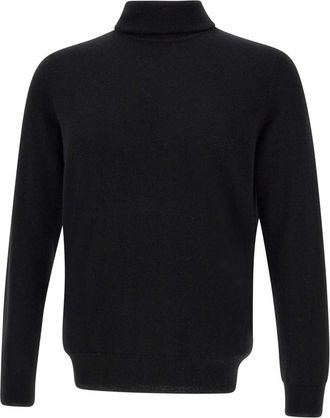 KANGRA Homme, Pulls, Noir, Taille: 4XL Pull Col Roul&eacute; en Laine et Cachemire Noir