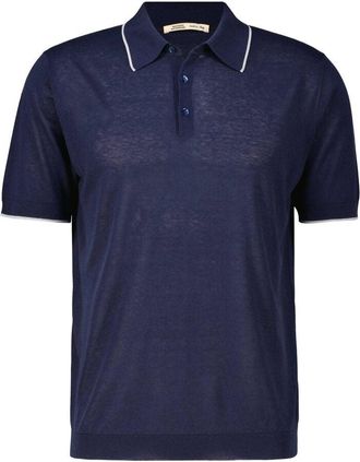 Maurizio Baldassari Herren Strickpolo aus Seide