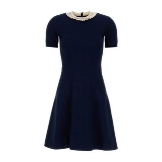 Valentino Garavani Femme, Robes, Bleu, Taille: 38 FR Robe Tricot&eacute;e