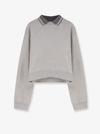 Miu Miu M&eacute;lange cotton sweatshirt - MIU MIU - gender_Woman