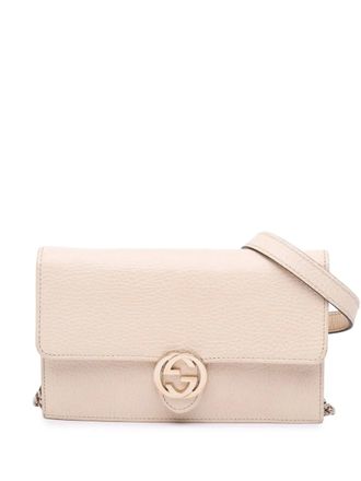 Gucci sac &agrave; bandouli&egrave;re Dollar Wallet on Chain (2016-2024) - Marron