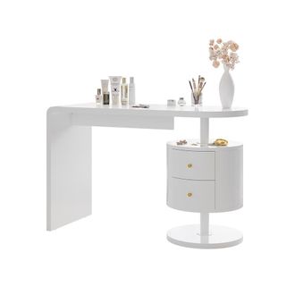 Vicco Schminktisch Wei&szlig; Lara 120x76x50 cm - Der Frisiertisch, Gro&szlig;e Tischfl&auml;che f&uuml;r Make-up, Schmuck und Styling-Utensilien