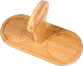 Pretyzoom Holztablett F&uuml;r Salz Pfefferm&uuml;hlen Mit Rutschfester Basis Vielseitiges Gew&uuml;rztablett Aus Stilvolles K&uuml;chenzubeh&ouml;r F&uuml;r Sichere Aufbewahrung Und Organis