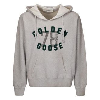 Golden Goose Femme, Sweatshirts et sweats &agrave; capuche, Gris, Taille: 40 FR Journey Sweat &agrave; capuche