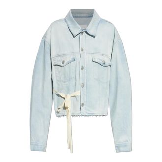 Maison Margiela Femme, Vestes, Bleu, Taille: 34 FR Veste en jean avec finition brute
