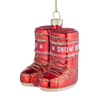 Butlers Weihnachtskugel Schneestiefel Hang ON | Christbaumkugel Glas, Weihnachtsbaumschmuck lustig, kreative Baumschmuck f&uuml;r Weihnachten, Weihnachtsdeko f&uuml;r G