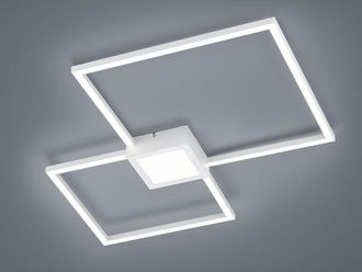 Trio Leuchten Trio Lighting - Hydra Design Quadratische Deckenleuchte Wei&szlig;e led 4000k Trio-Beleuchtung