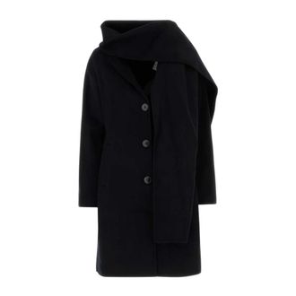 Michael Kors Wollmischungs-Schalmantel - - Coats - Damen - Schwarzk - M