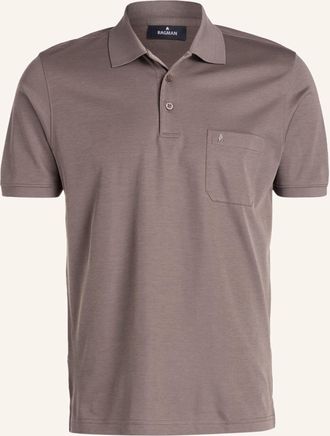 Ragman Ragman Piqu&eacute;-Poloshirt braun