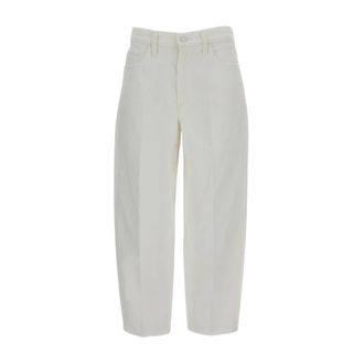 Mother Full Pipe Cropped Jeans - - Jeans - Damen - Wei&szlig; - W29