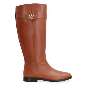 Tory Burch Turnlock Riding Boot - - Shoes - Damen - Braun - 36 EU