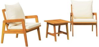 vidaXL Ensemble bistrot 3 pcs Marron 45 x 45 x 38cm vidaXL