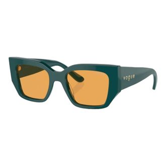Vogue Eyewear Vogue, Femme, Accessoires, Vert, Taille: 51 MM Lunettes de Soleil Carr&eacute;es Turquoise pour Femmes
