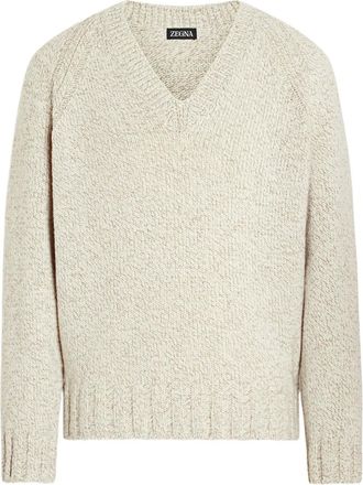 Ermenegildo Zegna pull à manches raglan - Tons neutres