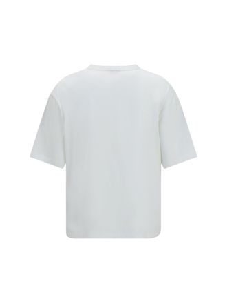 Kenzo Womens Tulip Cotton T-Shirt Off White T-Shirts And Polos