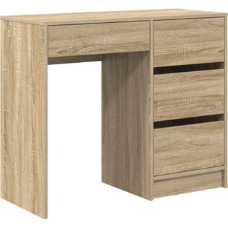 vidaXL Vidaxl - Bureau Ch&ecirc;ne sonoma 90 x 37,5 x 75 cm Bois ding&eacute;nierie