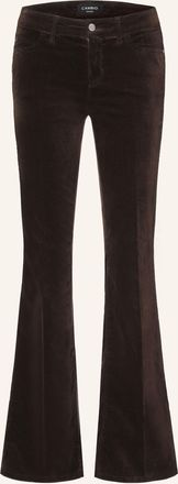Cambio Cambio Bootcut-Hose Paris Aus Samt braun