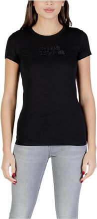 A|X Armani Exchange Femme, Tops, Noir, Taille: 40 FR T-shirt &agrave; manches courtes et col rond