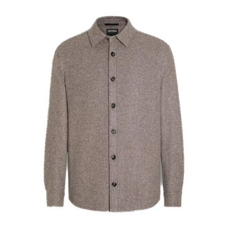 Ermenegildo Zegna Cashmere and Silk Overshirt - - Jackets - Herren - Grau - L