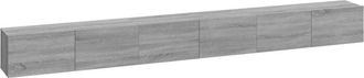 vidaXL 3-tlg. TV-Schrank-Set Grau Sonoma Holzwerkstoff - Vidaxl