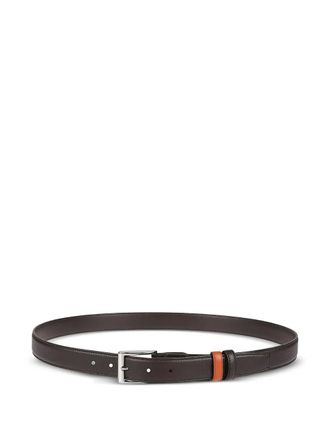 Hogan ceinture en cuir grainé à boucle - Noir