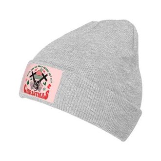 Generic Coupe-Vent Bonnet Souple Tricot&eacute;, Quand tu ES Mort &agrave; lint&eacute;rieur mais Que Cest No&euml;l, Extensible Knit Beanie, Tricoter Chapeau pour Ski, Femme, Sports