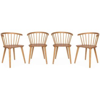 Sweeek Sweeek - 4er-Set Sprossenst&uuml;hle aus Holz und Sperrholz