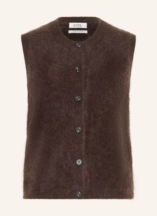 COS Cos Strickweste Aus Cashmere braun