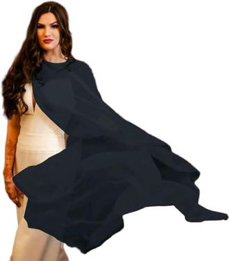 Generic NYSBH Cape de mariage douce et l&eacute;g&egrave;re en mousseline de soie pour femme, Bleu marine (No.97), Taille unique