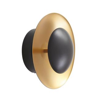 Lindby LED Wandlampe schwarz gold, Wandspot Wandleuchte innen Innenleuchte Wand Wand-Spot 5,5W Wandbeleuchtung Wohnzimmer Esszimmer Flur