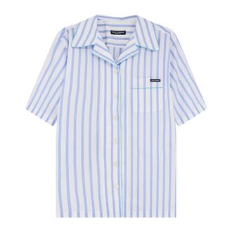 Dolce & Gabbana Femme, Blouses et Chemises, Multicolore, Taille: 38 FR Chemise en popeline ray&eacute;e