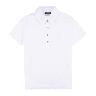 Elisabetta Franchi Femme, Tops, Blanc, Taille: 38 FR Polo Blanc