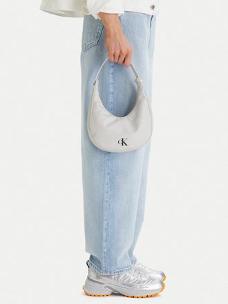 Calvin Klein Handtasche Calvin Klein Buckle Small Bag LV04F3513G Wei&szlig;