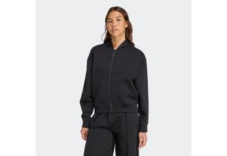 adidas Originals Sweatjacke ADICOLOR 3-STREIFEN SPACER MIT DURCHGEHENDEM REISSVERSCHLUSS mit Kapuze, aus Baumwolle und Polyester, f&uuml;r Alltag