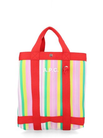 A.P.C. Womens Handbag Myrtille Multicolour Polyethylene Handbags Hand Bags
