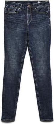 Vero Moda Vmflash Li3303 GA Noos Jean Skinny, Bleu foncé Denim, XXL / 30L Femme