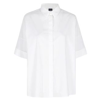 Fay Kurzarmhemd - - Blouses & Shirts - Damen - Wei&szlig; - S