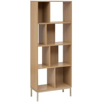 5five Simply Smart 5five Simply Smart - Biblioth&egrave;que Tasso 8 cases Effet Bois Beige Five