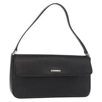 Burberry Sac bandouli&egrave;re en cuir Pre-owned - Femme - Pre-owned - Noir - Taille: ONE Size