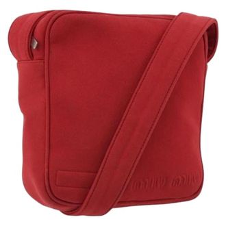 Miu Miu Pre-owned Canvas Shoulder Bag - - Pre-owned - Damen - Rot - ONE SIZE