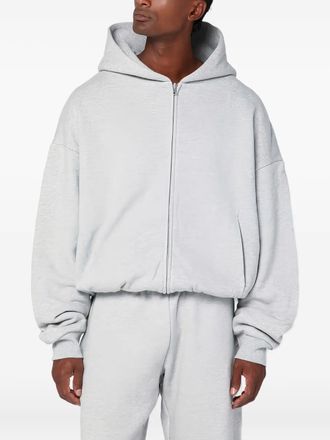 Entire studios hoodie en coton à fermeture zippée - Gris