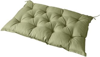 Enjoy Home Coussin palette outdoor uni 120x80cm - Polyester d&eacute;perlant & anti-UV - 120x80cm - Vert olive