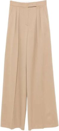 Max Mara Femme, Pantalons, Beige, Taille: 38 FR Wide Pantalons