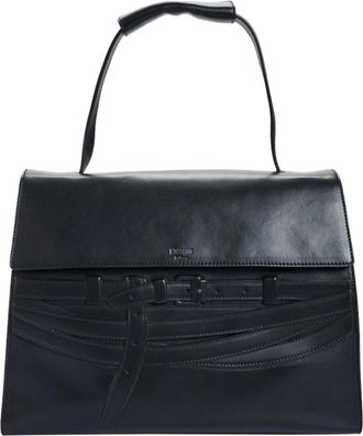 Moschino Femme, Sacs, Noir, Taille: ONE Size Borsa Tie Me Embossed