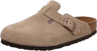 Birkenstock 560773 Boston SFB Taupe, Suede Leather Homme Taupe EU 43