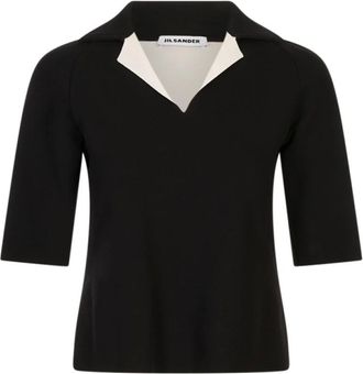 Jil Sander Polo - Femme - Tops - Noir - Taille: 44 FR