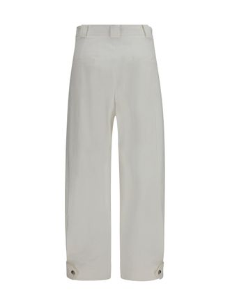 Max Mara Womens Adorni Cropped Pants Vela Cotton; Elastane Trousers