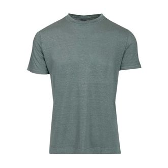 Fedeli Extreme Linen Flex Kurzarm-T-Shirt - - Tops - Herren - Gr&uuml;n - L