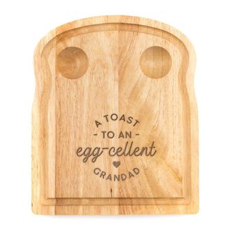 Dust and Things Fr&uuml;hst&uuml;cksbrettchen mit Aufschrift A Toast to an Egg-cellent Husband, einzigartiges Geschenk f&uuml;r Valentinstag, Geburtstag, Jahrestag, Verlobung, Gesch